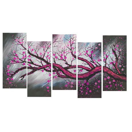 Click here for Design Art Purple Blossoming Beauty Canvas Print S... prices