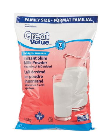 Great Value Instant Skim Milk Powder, 2.5 kg - Walmart.ca