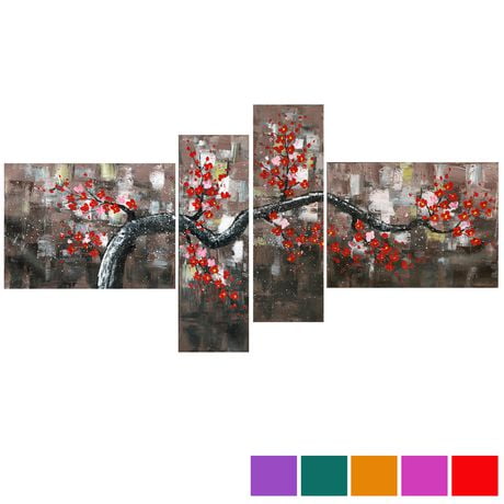 Click here for Design Art Brown Oversized Floral Canvas Art Brown prices
