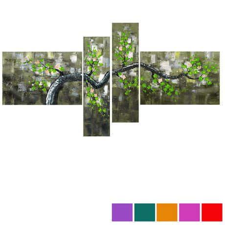 Click here for Design Art Green Oversized Floral Canvas Art Green prices