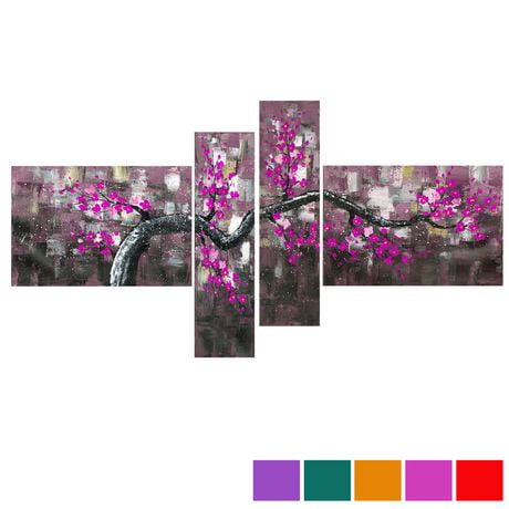 Click here for Design Art Pink Oversized Floral Canvas Art Pink prices