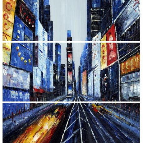 Click here for Design Art New York City Canvas Art Multi-Color prices