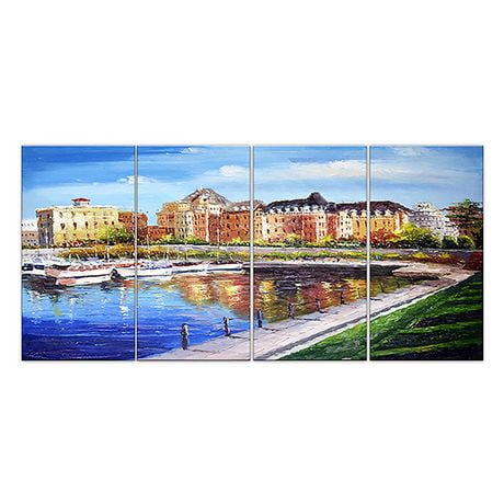 Tableau d'art en toile Design Art à motif de paysage urbain de Victoria ...