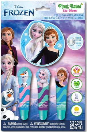 DISNEY FROZEN 3PK SWIRL LIP GLOSS WITH MIRROR - Walmart.ca