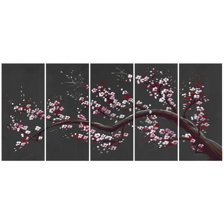 Click here for Design Art Black And White Modern Floral Branch Ca... prices