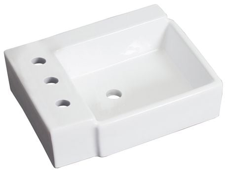 Click here for American Imaginations 16.25-In. W Vessel Blanc Whi... prices