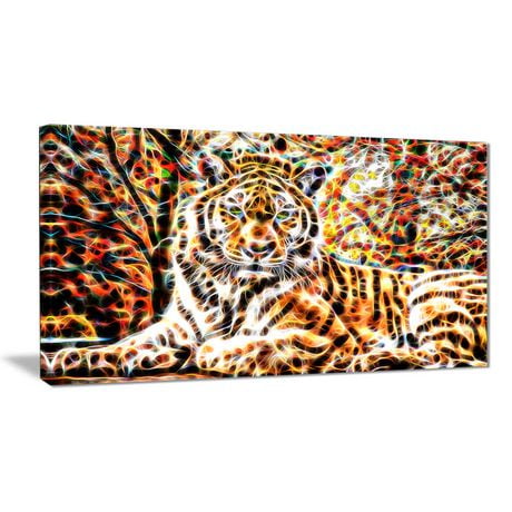 Click here for Design Art Tiger Pride Canvas Wall Art Multi-Color prices