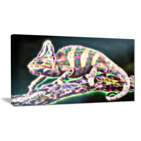 Click here for Design Art Iguana Life Canvas Wall Art Multi-Color prices