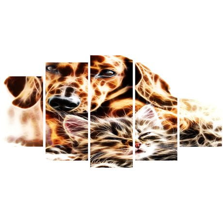 Click here for Design Art Best Buddies Canvas Wall Art Multi-Colo... prices