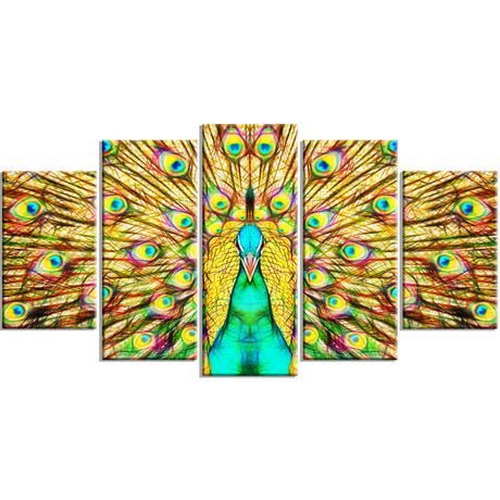 Click here for Design Art Flashy Feathers Peacock Animal Art Mult... prices