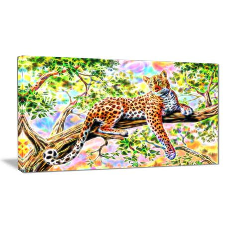 Click here for Design Art Watchful Cheetah Animal Single Panel Ca... prices