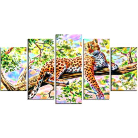 Click here for Design Art Watchful Cheetah Animal Art Multi-Panel... prices