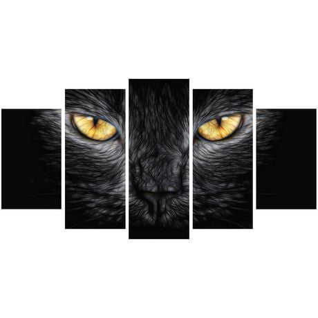 Click here for Design Art Black Cat Eyes Animal Multi-Panel Canva... prices