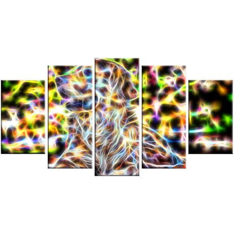Click here for Design Art Colorful Retriever Animal Art Canvas Wa... prices