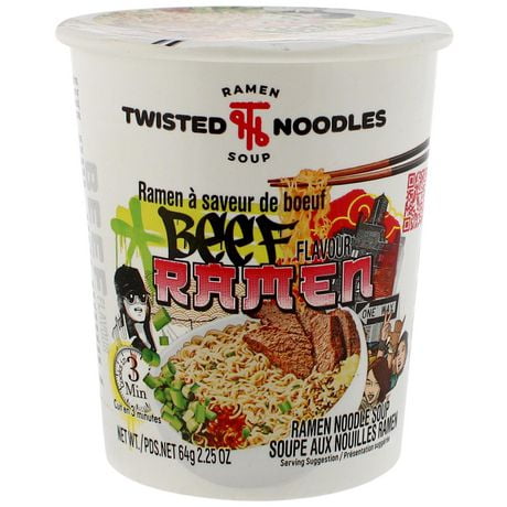Twisted Noodles Single Serving Instant Beef Ramen Cup | Walmart Canada