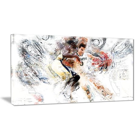 Click here for Design Art Basketball Pick And Roll Canvas Wall Ar... prices