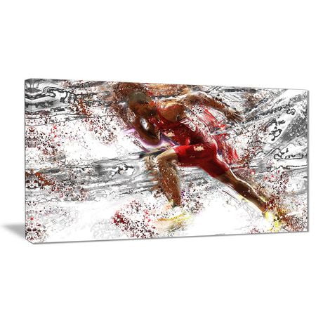 Click here for Design Art Track Team Sprinting Canvas Wall Art Mu... prices