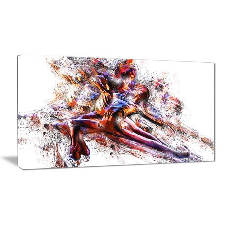 Click here for Design Art Figure Skating Canvas Wall Art Multi-Co... prices