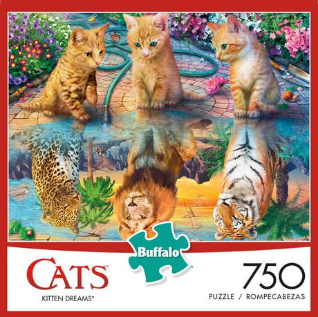Buffalo Games Cats Series Kitten Dreams 750 Piece Jigsaw Puzzle ...