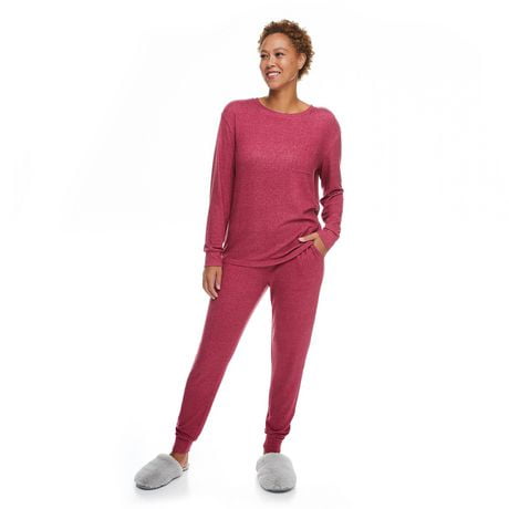 George Women's Hacci Jersey Pajamas 2-Piece Set - Walmart.ca