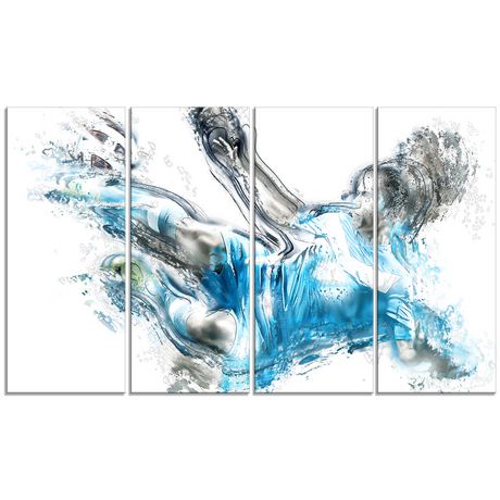 Click here for Design Art Soccer Power Kick Canvas Wall Art Multi... prices