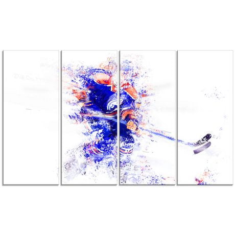 Click here for Design Art Hockey Lets Go Defense Canvas Wall Art... prices
