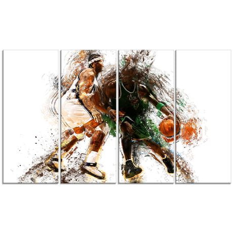 Click here for Design Art Basketball Lets Go Defense Canvas Wall... prices