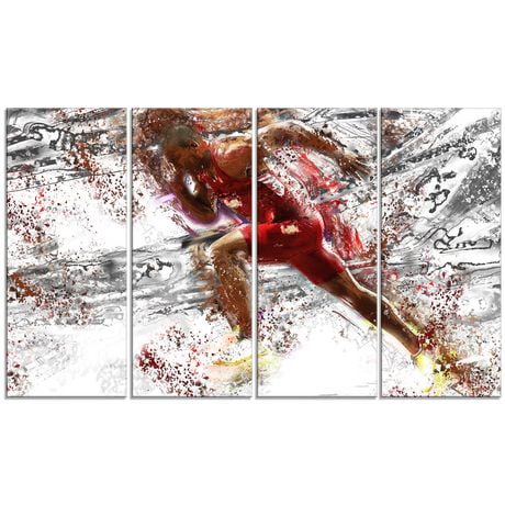 Click here for Design Art Track Team Sprinting Canvas Wall Art Mu... prices