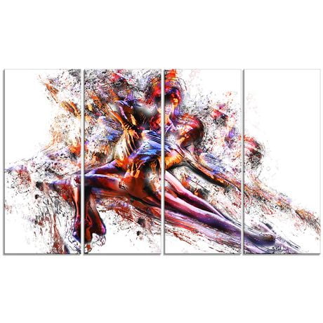 Click here for Design Art Figure Skating Canvas Wall Art Multi-Co... prices