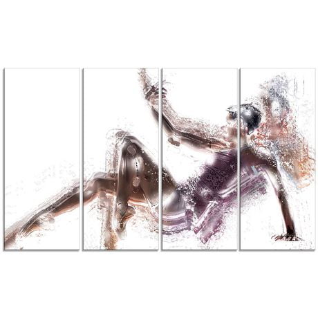 Click here for Design Art Ballet Ballerina Canvas Wall Art Multi-... prices