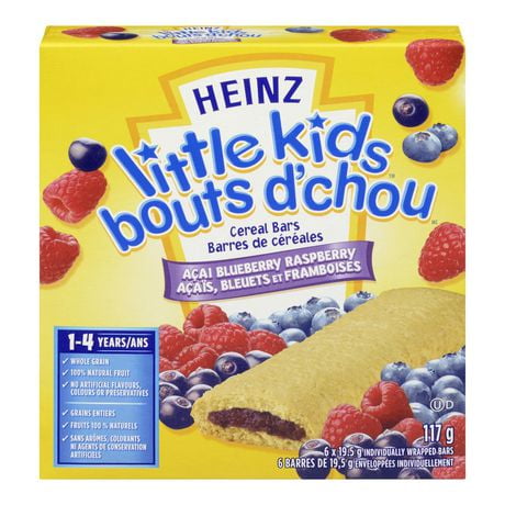 Click here for Heinz Little Kids Acai Cereal Bars prices