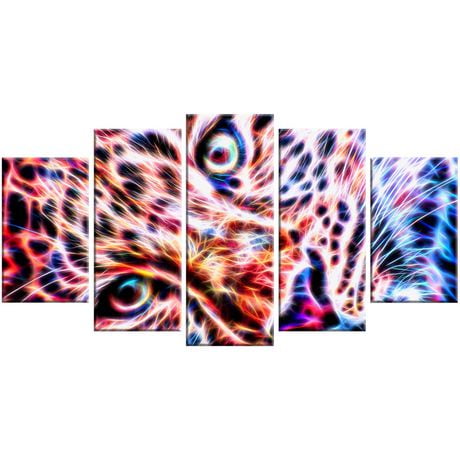 Click here for Design Art Cheeta Face Canvas Wall Art Multi-Color prices