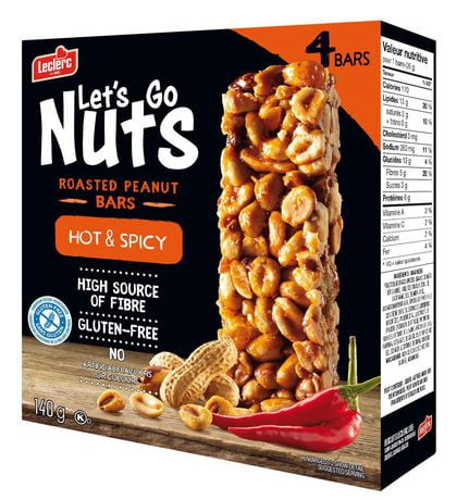 Leclerc Let's Go Nuts Hot & Spicy Nut Bars | Walmart Canada
