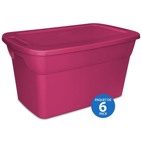 Sterilite 114L Tote- PINK- 6 Pk | Walmart Canada