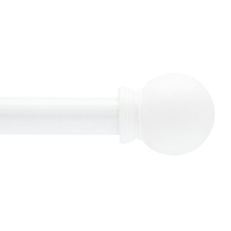 Mainstays 28"-48" Curtain Rod, 5/8 in. Diameter, In White - Walmart.ca