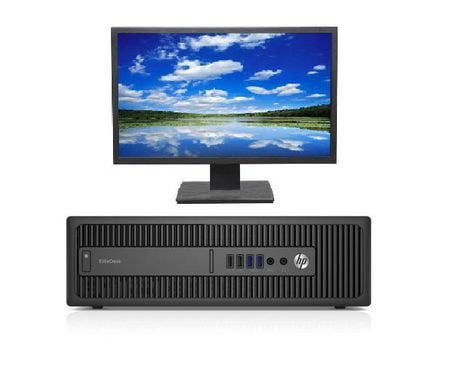Refurbished HP EliteDesk Desktop Intel i5-6400 800G2 + 22" LCD - Walmart.ca