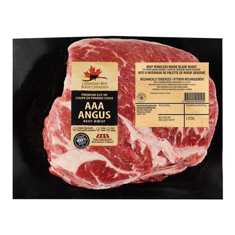 AAA Angus Boneless Beef Inside Blade Roast, Your Fresh Market | Walmart ...