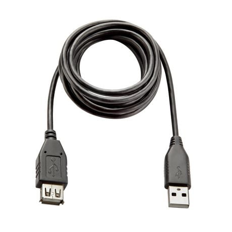 ONN ™ 1.8 meter USB Extension Cable (Black) | Walmart Canada