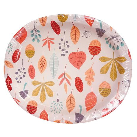 Floral Oval Paper Plates, 8CT - Walmart.ca