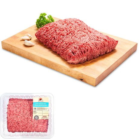 Your Fresh Market Lean Ground Beef, 1 Tray, 1.25 - 1.55 kg - Walmart.ca