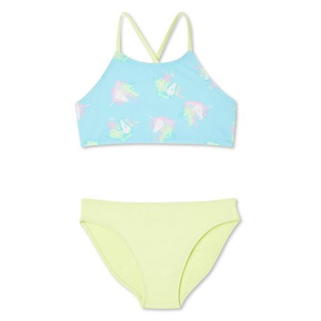 Click here for George Girls Printed Two-Piece Swimsuit Blue S prices