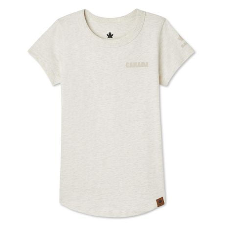 Click here for Canadiana Girls Short Sleeve City Tee Naturalb S prices