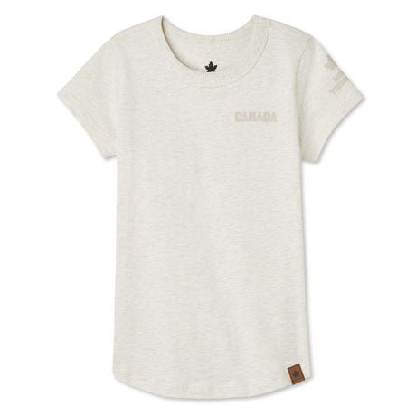 Click here for Canadiana Girls Short Sleeve City Tee Naturalq Xs prices