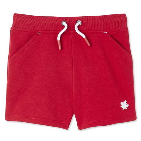 Click here for Canadiana Toddler Girls French Terry Short Red 3T prices