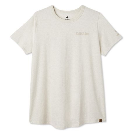 Click here for Canadiana Girls Short Sleeve City Tee Natural S prices