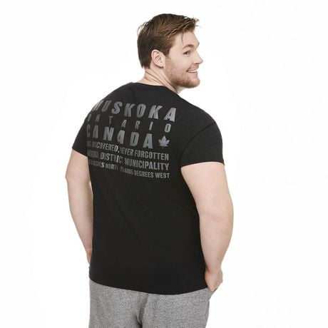 Click here for Canadiana Big Mens Short Sleeve City Tee Black3 4X... prices