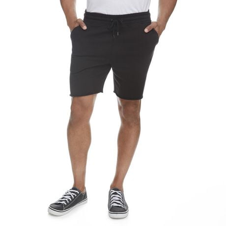 Click here for George Mens Raw Hem French Terry Short Black Xl prices