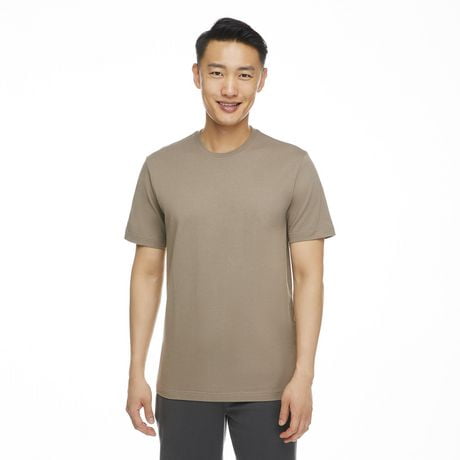 Click here for George Mens Basic Crew Neckline Tee Brown M prices
