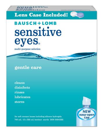 Bausch + Lomb Sensitive Eyes® Multi-Purpose Contact Lens Solution Twin ...