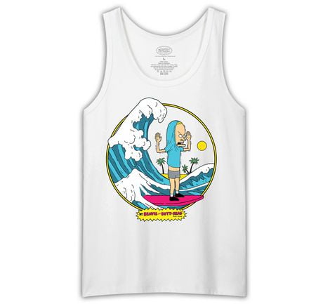 Click here for Mens Beavis & Butthead Surfing Tank White S prices
